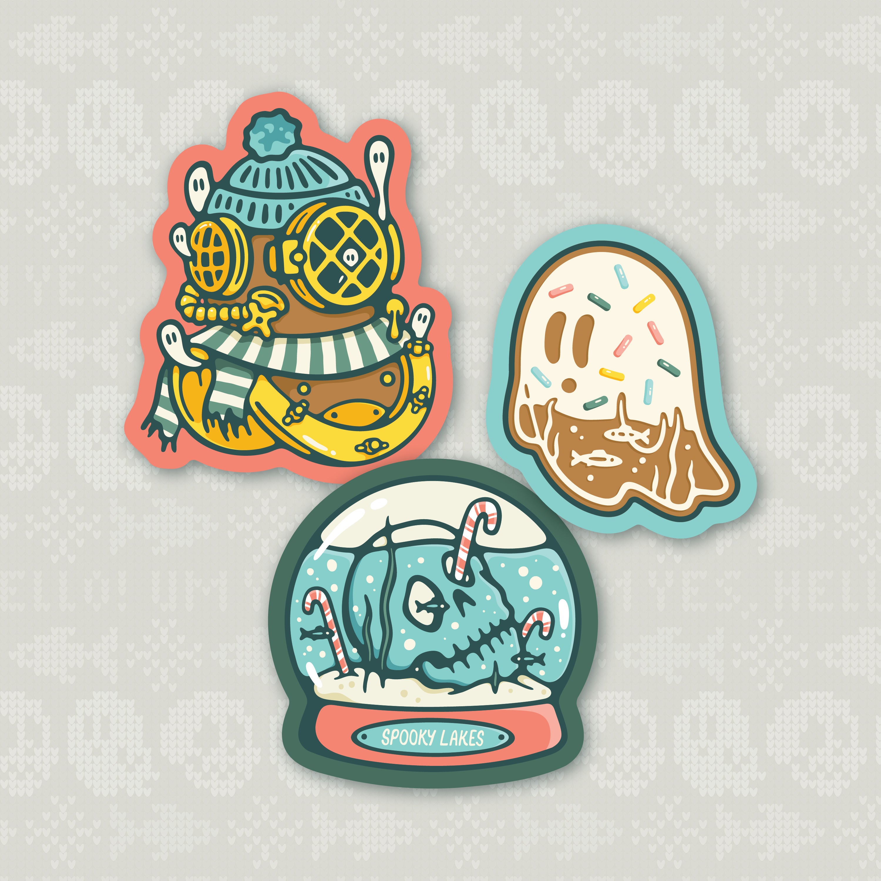 Holiday Spookies Mini Sticker Pack – Spooky Lakes Art