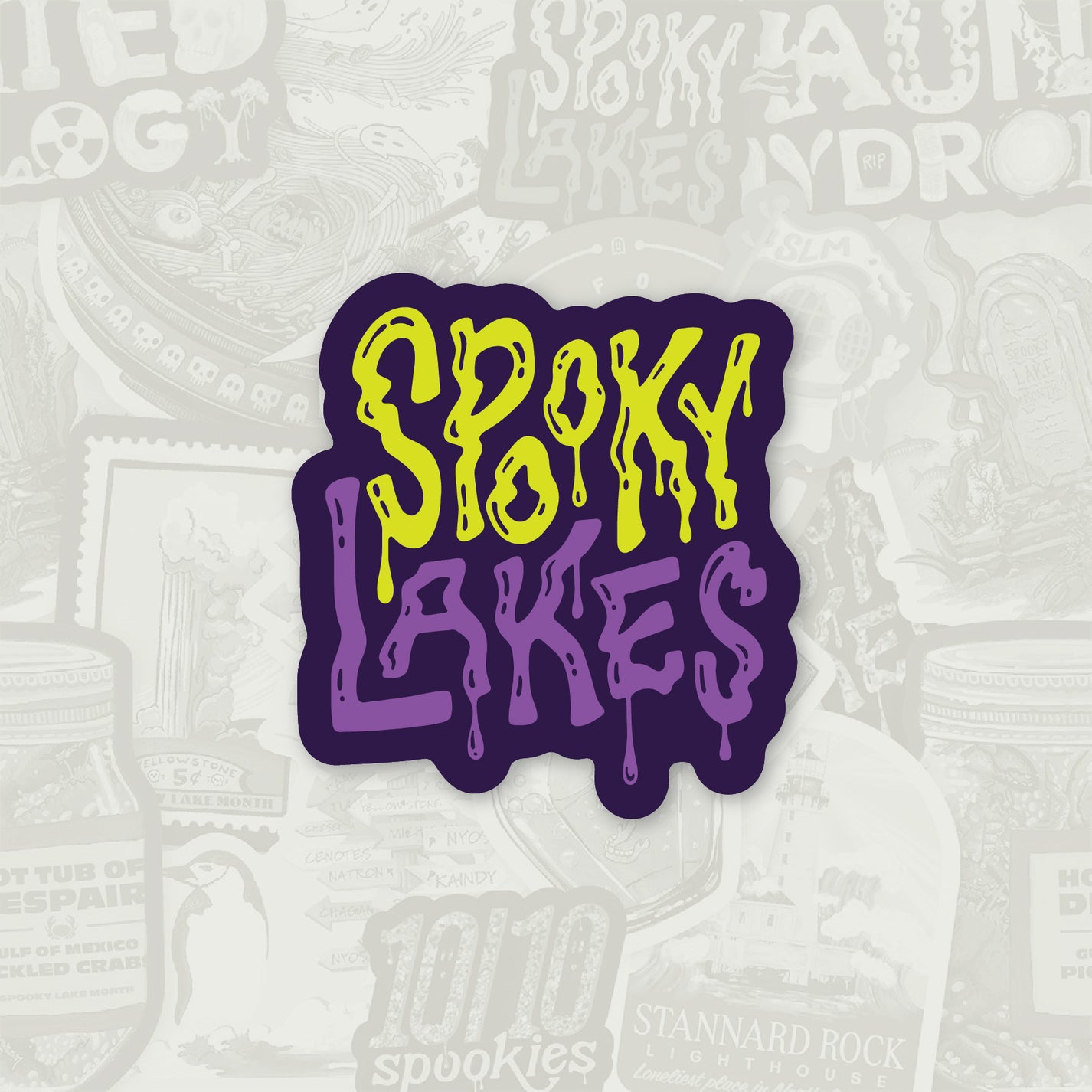 Spooky Lakes Sticker: 2023 Spooky Lake Month – Spooky Lakes Art