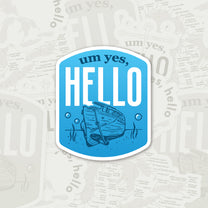Um Yes Hello! Sticker Pack – Spooky Lakes Art